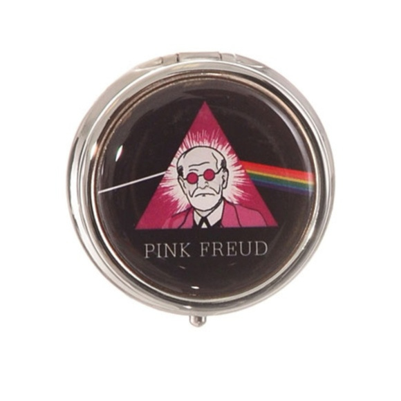 Hot Topic | Bags | New Pink Freud Pill Box Vitamin Case Purse Compact ...